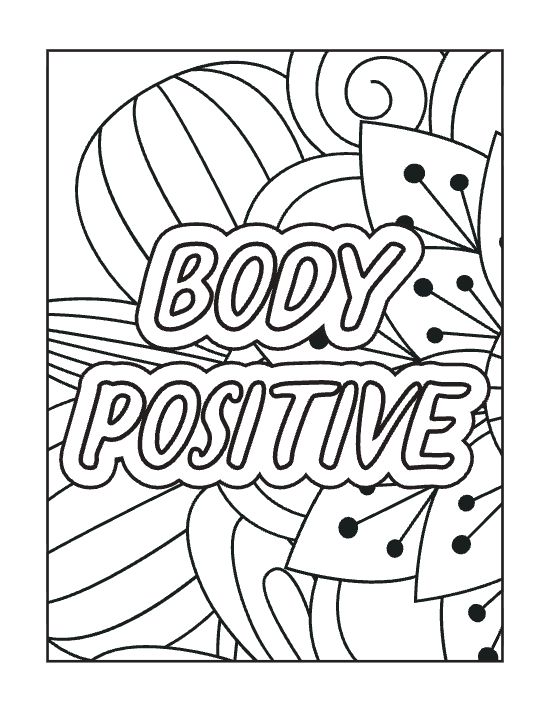 Positive Affirmations Adult Coloring Pages | Coloring Therapy